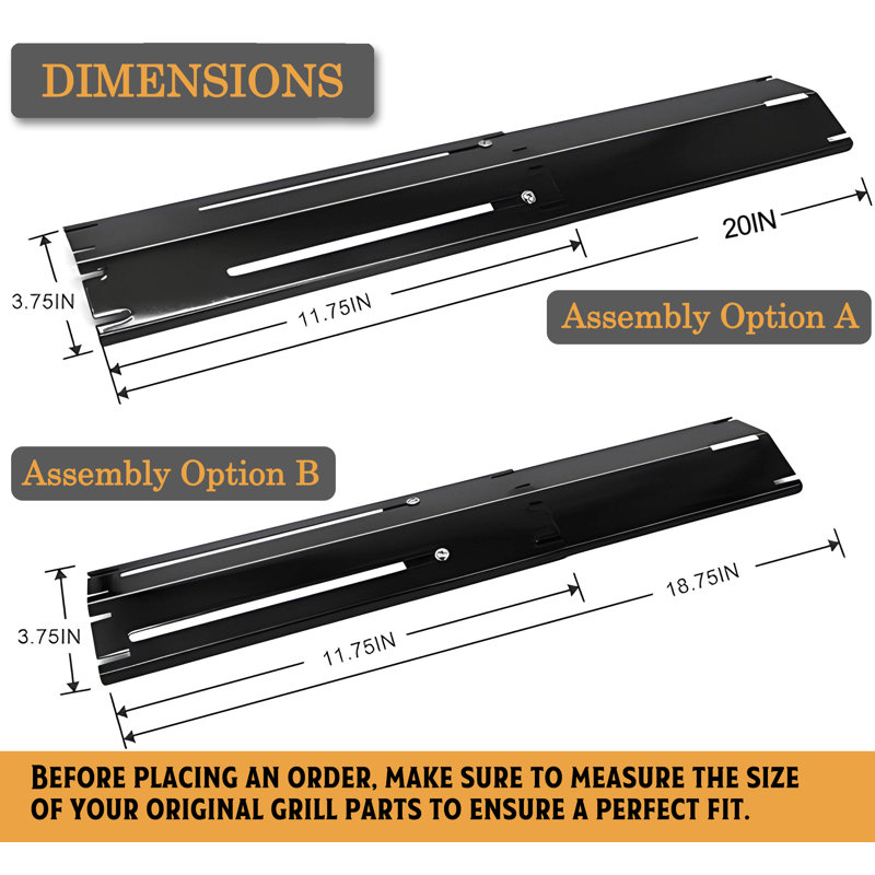 Quickflame Adjustable Porcelain Steel Heat Plates, Heat Tent ...