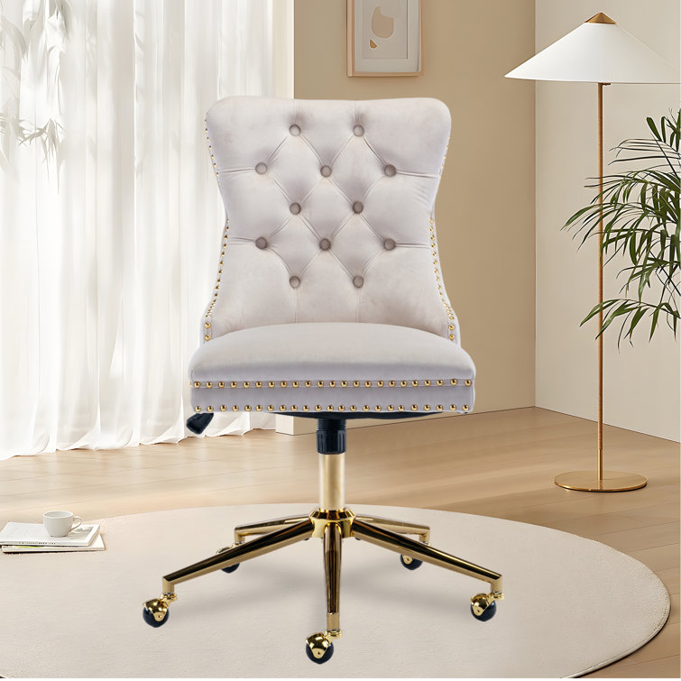House of Hampton® Greydis Velvet Task Chair | Wayfair