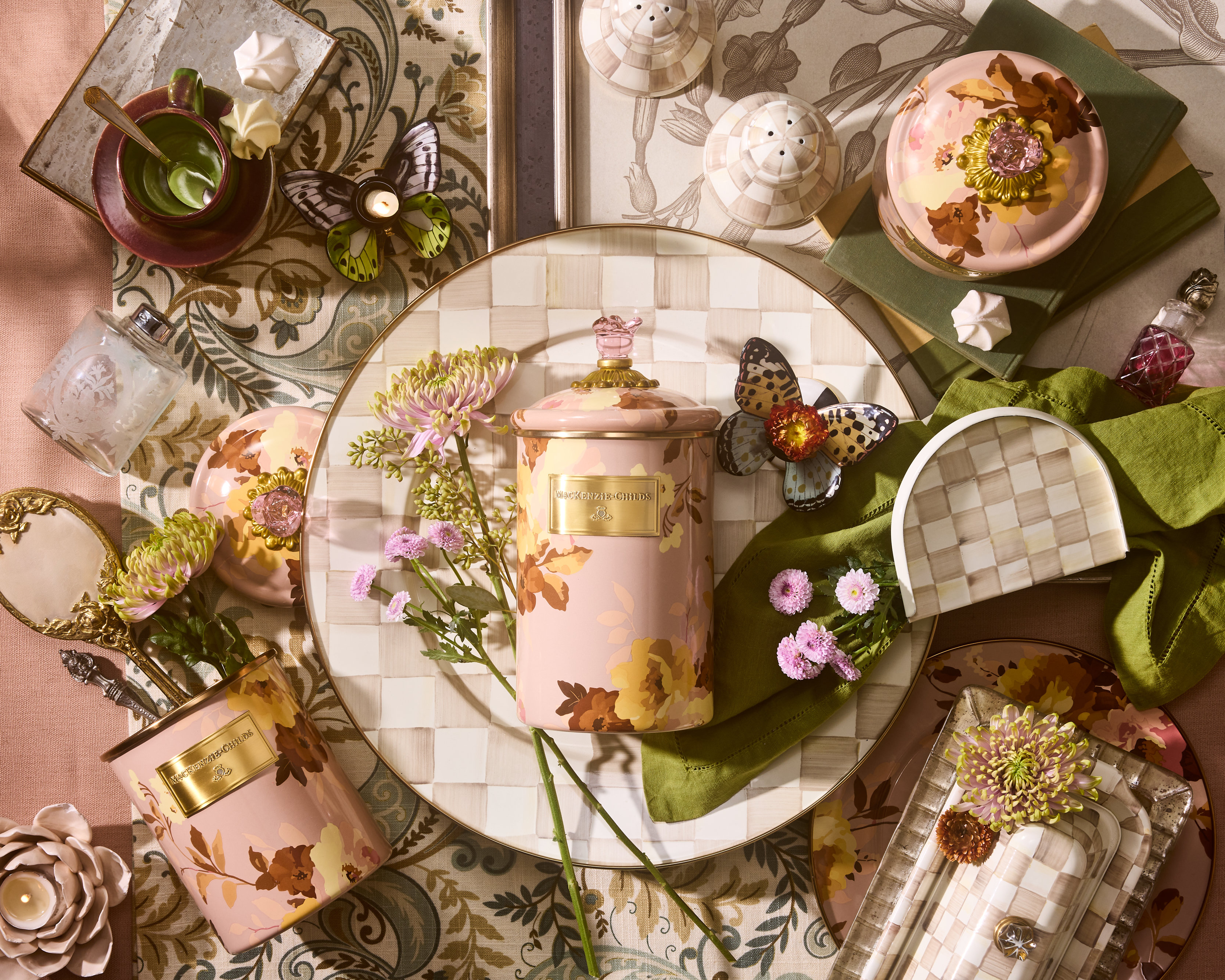 MacKenzie-Childs Wild Rose Canister | Wayfair
