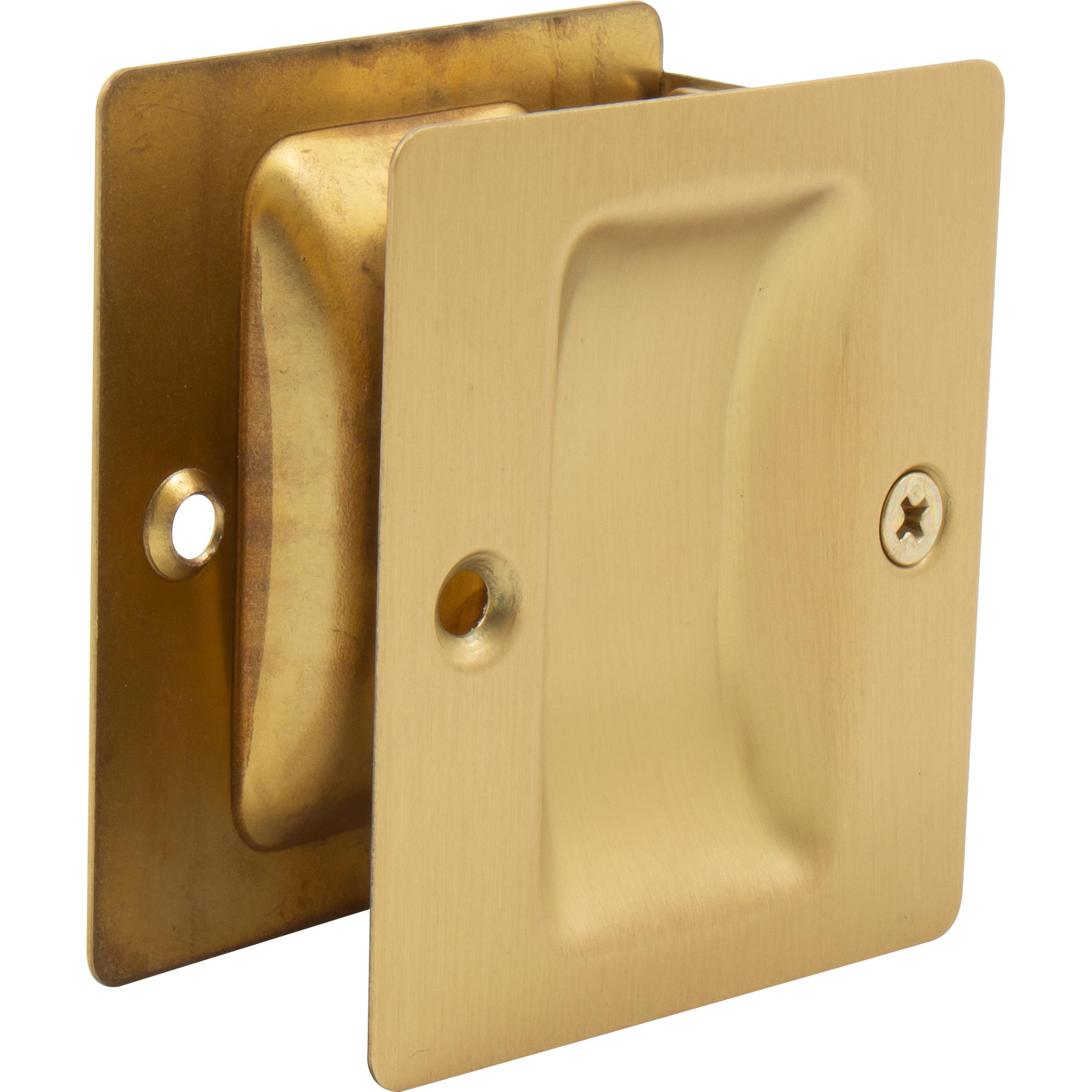 Stone Harbor Hardware Premium Square Pocket Door Lock, Passage (Hall ...