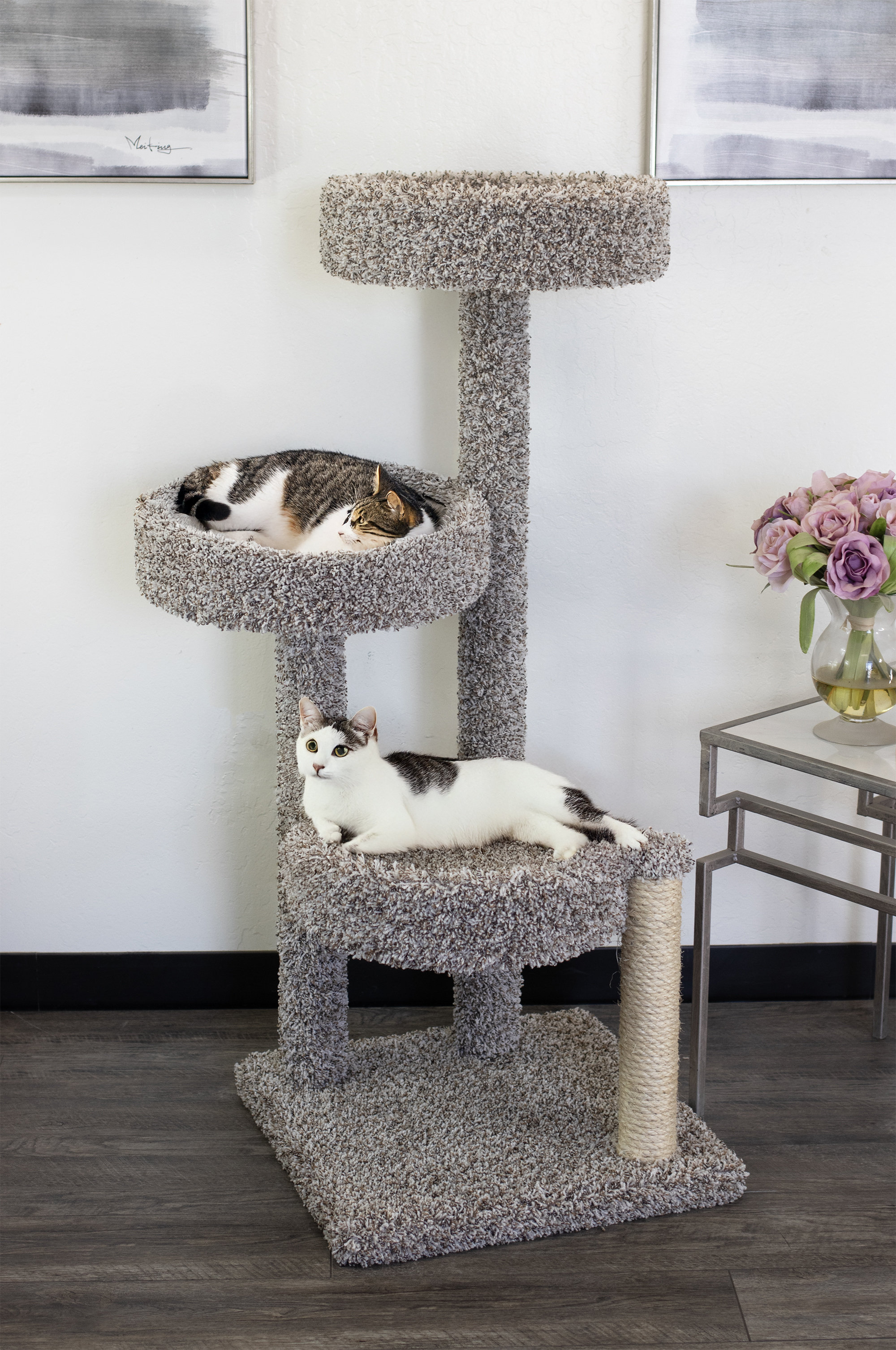 New Cat Condos 47" Cat Tree & Reviews | Wayfair