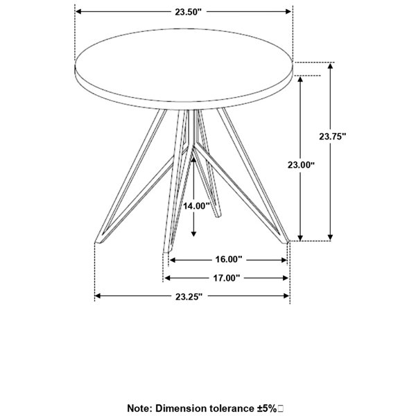 17 Stories Industrial - Look Round End Table With Cement Finish And ...