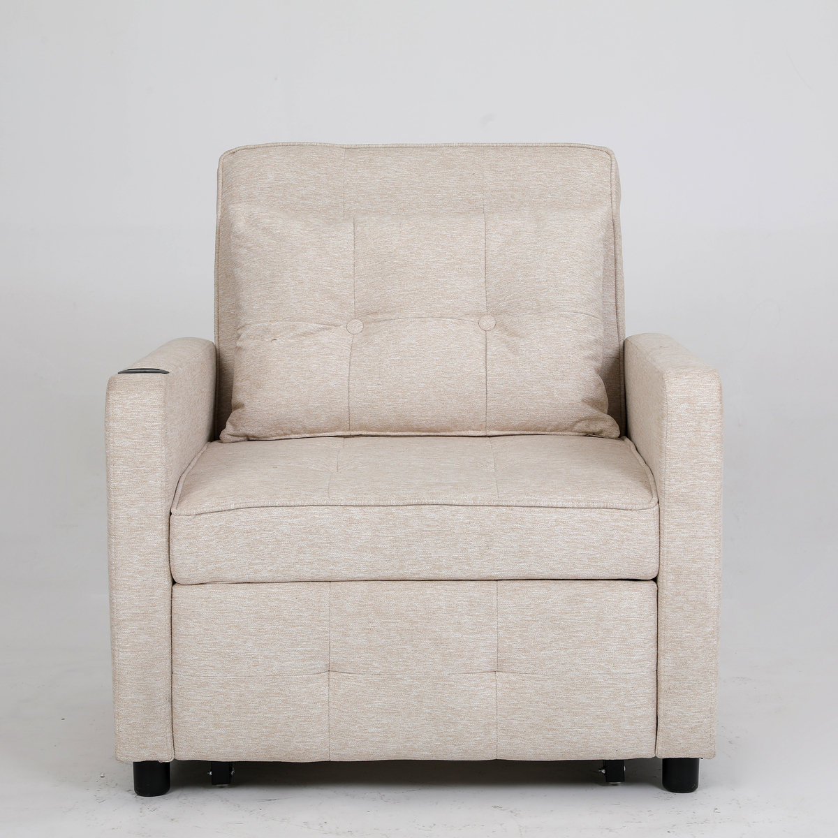 Ebern Designs Sleeper Chair 3-In-1 Convertible Chair Bed Pull Out ...