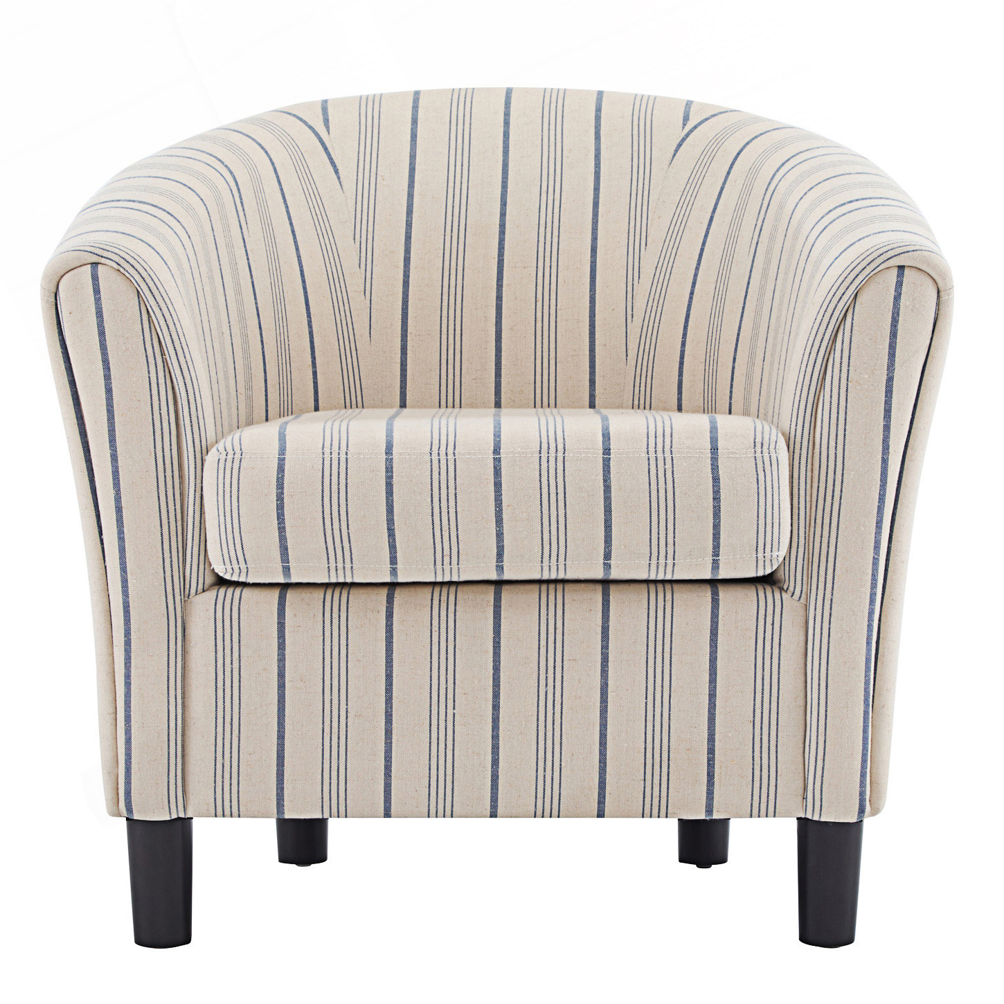 Latitude Run® Barrel Striped Barrel Chair | Wayfair