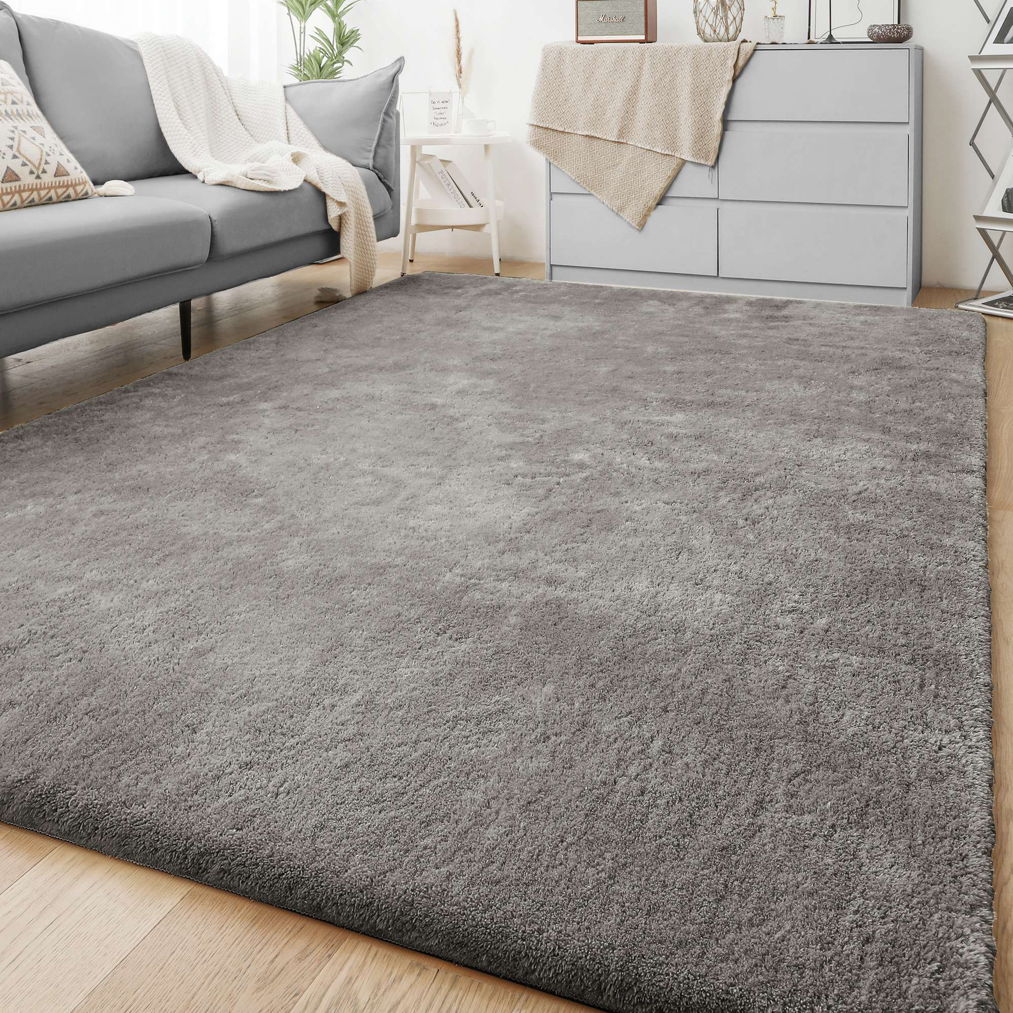 Latitude Run® Fuzzy Plush Area Rugs Shaggy Floor Carpets Bathroom Rug ...