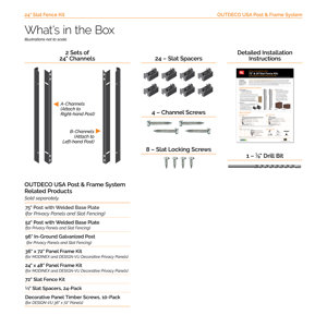 OUTDECO Adjustable Slat Fence Frame Kit & Reviews | Wayfair