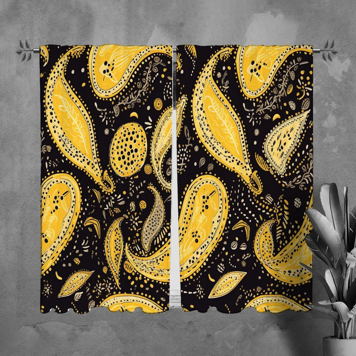 East Urban Home Lennora Polyester Curtain | Wayfair