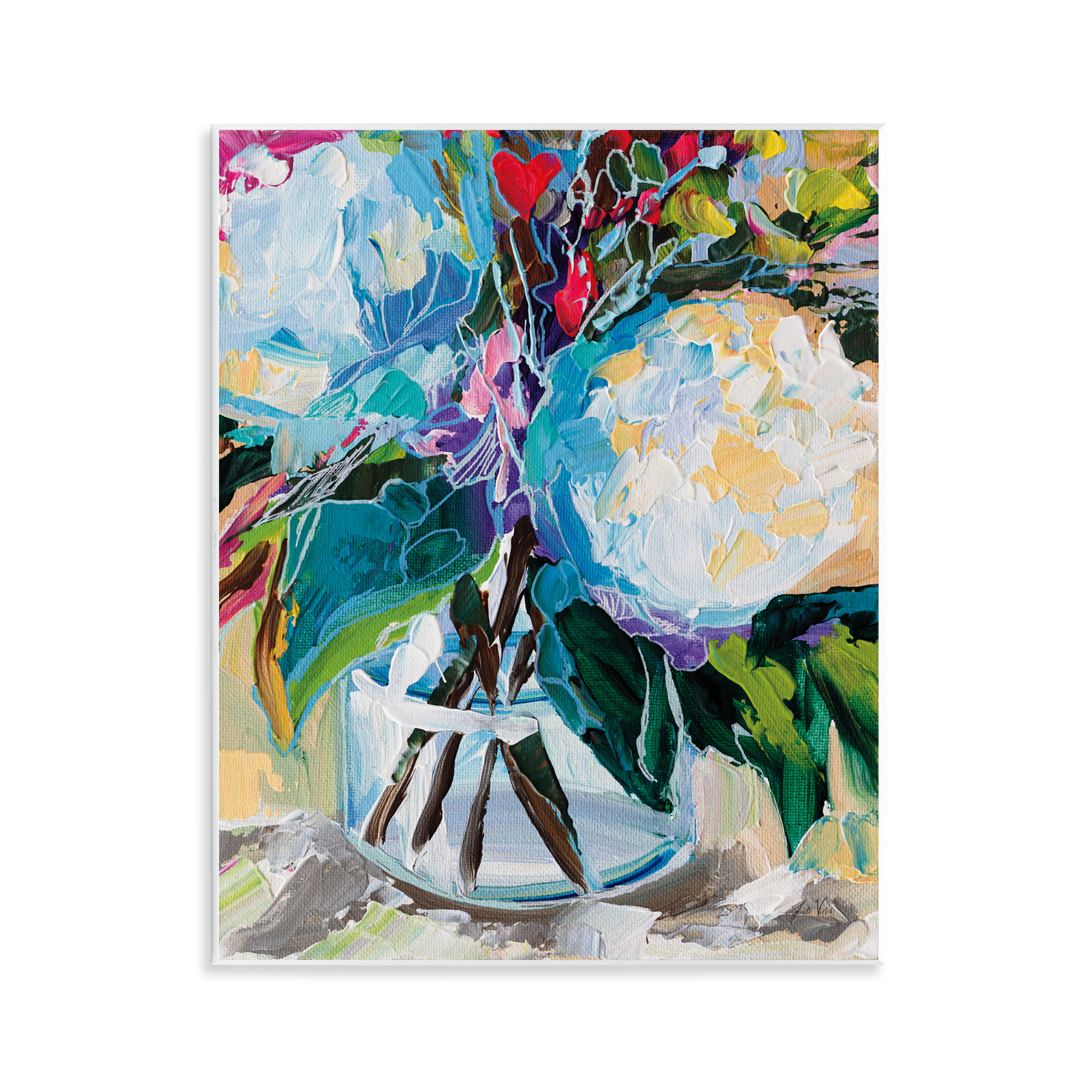 Highland Dunes Modern Lined Bouquet Wall Plaque Art by Jeanette ...