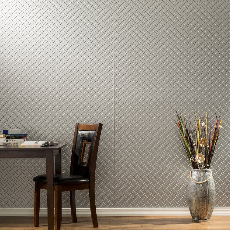 Fasade FASÄDE Diamond Plate Decorative Vinyl 4'X8' Wall Panel & Reviews ...