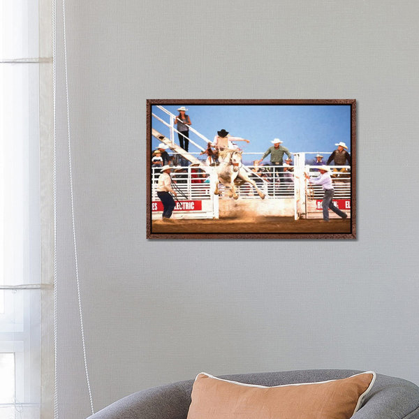 Ebern Designs Bucking Chutes by Rhonda Thompson - Floater Frame Gallery ...