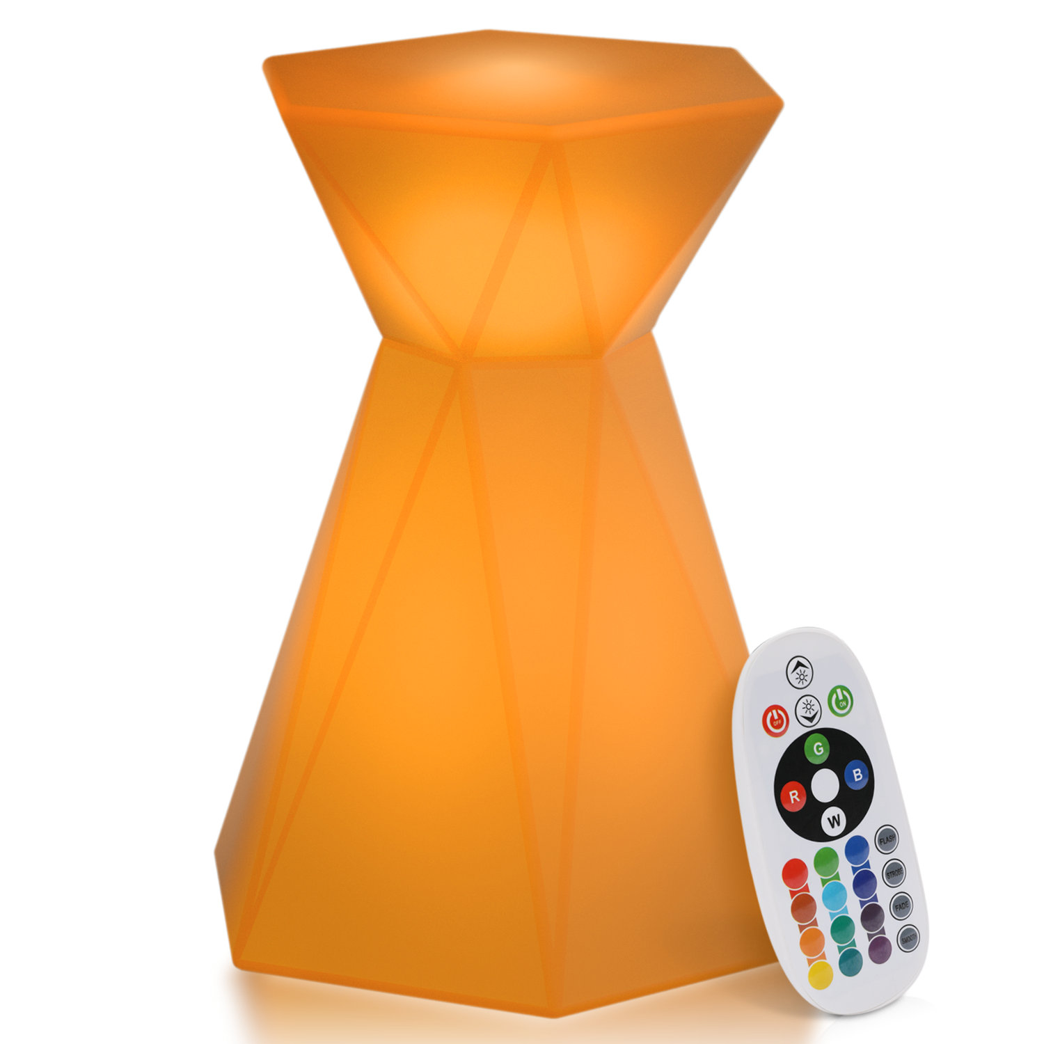 Corrigan Studio® Outdoor LED Table 16 Colors Changing LED Light Up Bar ...