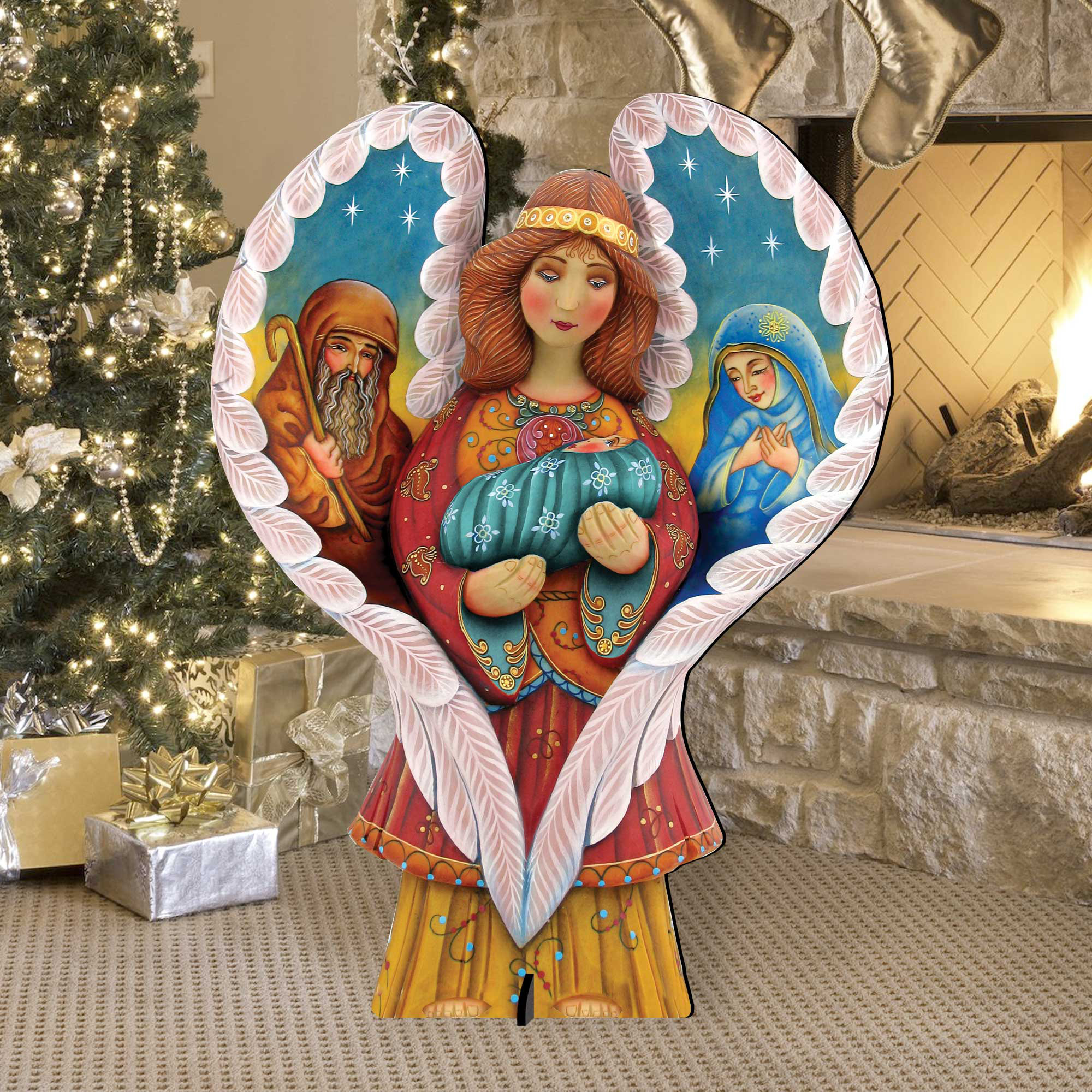Designocracy Holy Family Angel Figurine - Wayfair Canada