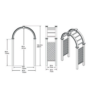 Vita Nantucket Legacy Vinyl Arbor & Reviews | Wayfair