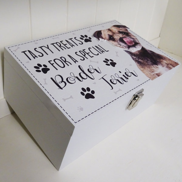 August Grove Border Terrier Dog Treat Box Denson Decorative Box ...