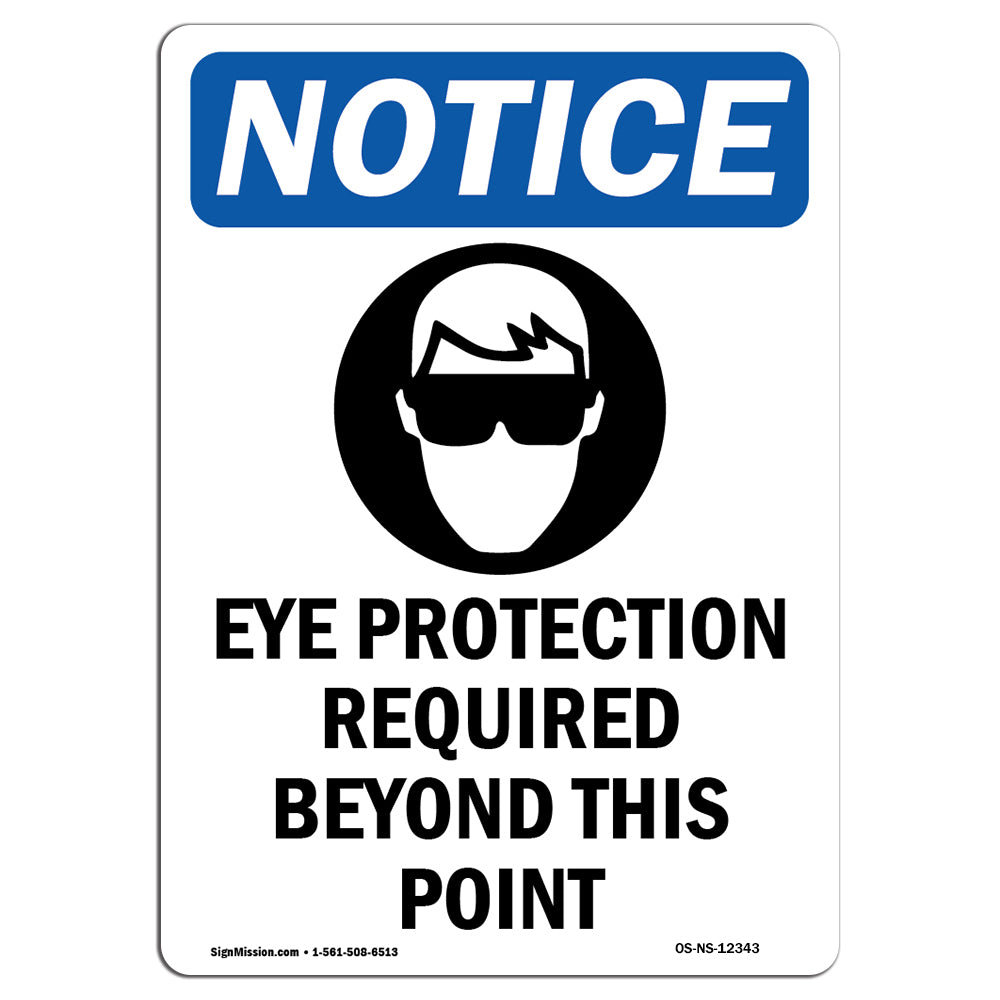 SignMission Eye Protection Required Sign - Wayfair Canada