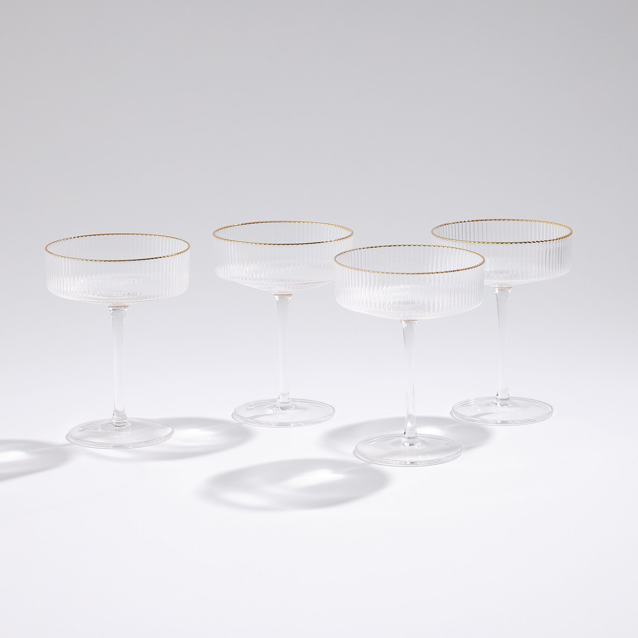 Global Views S/4 Winston Coupe Glasses | Perigold