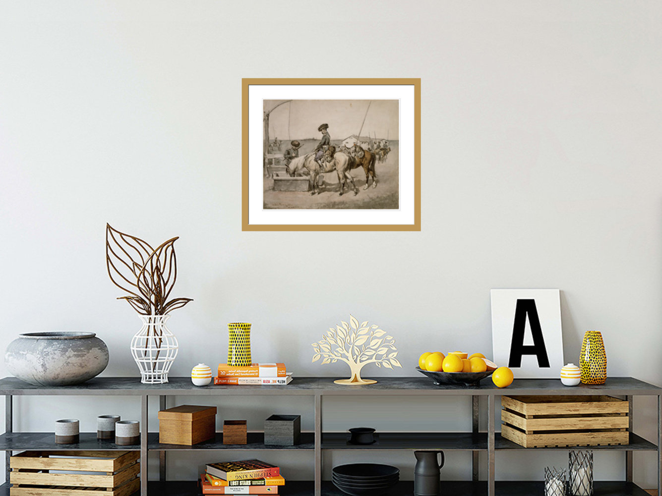 1000Museums An Amoor Cossack by Frederic Remington -Framed Giclee Print ...