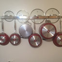 Rebrilliant Steel Straight Wall Mounted Pot Rack & Reviews | Wayfair