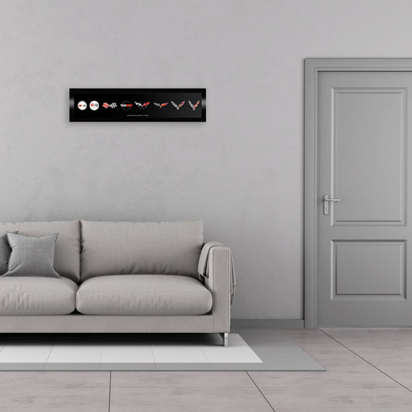 Second Story Collection Corvette Generations Framed On Canvas Print ...