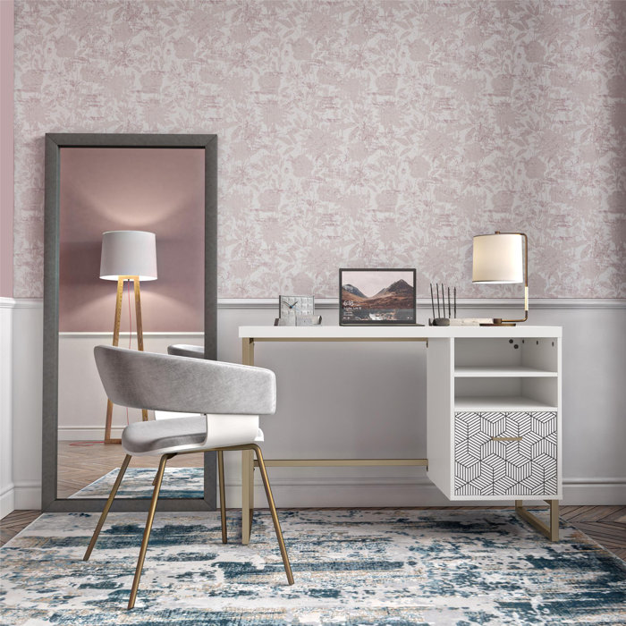 CosmoLiving by Cosmopolitan Scarlett Desk & Reviews | Wayfair