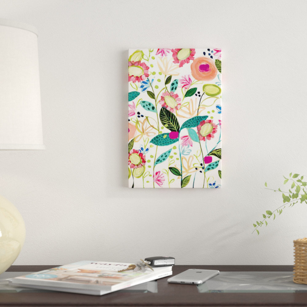 East Urban Home 'Spontaneous' Graphic Art Print on Canvas | Wayfair