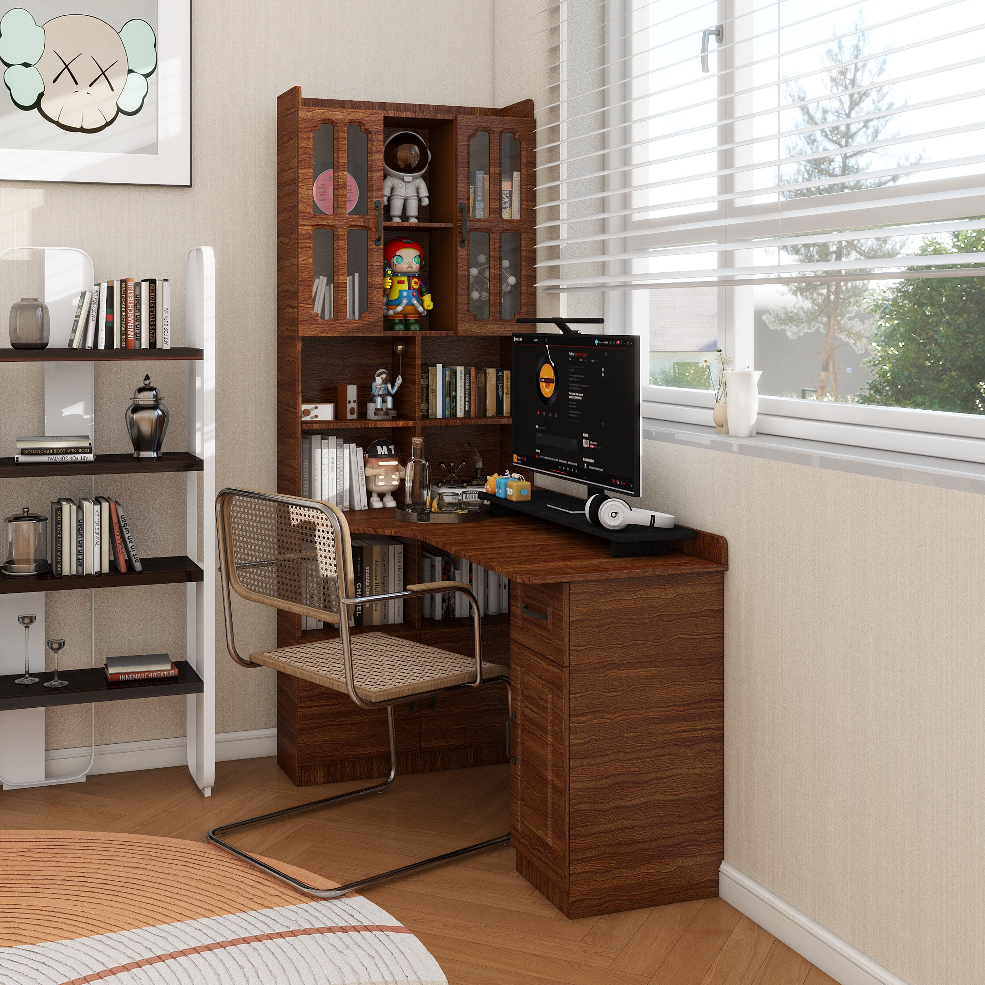 Lark Manor™ L-Shaped Corner Computer Desk For Home Office Or Study Desk ...