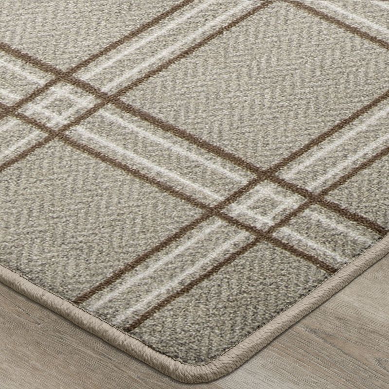 Milliken Imagine Pane Plaid Jute Area Rug | Wayfair