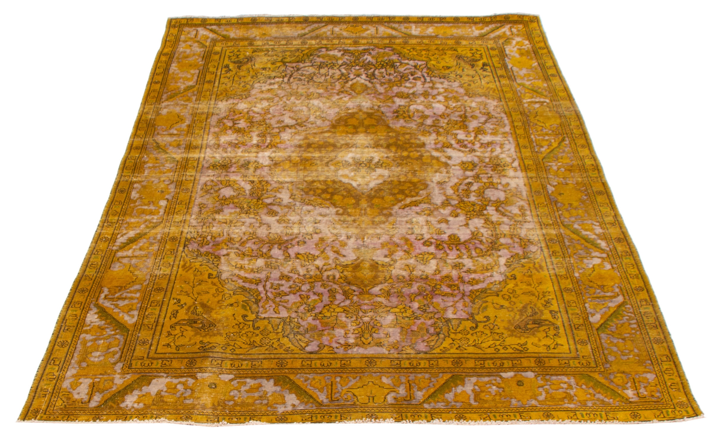 Isabelline Color Transition Dark Gold Rug 6''6" X 9''4" | Wayfair