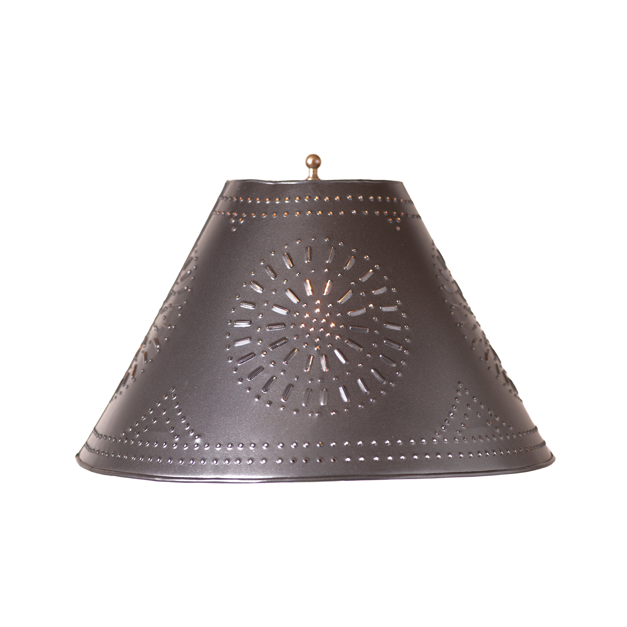 World Menagerie 10" H Metal Empire Lamp Shade ( Spider ) in Antique Tin ...