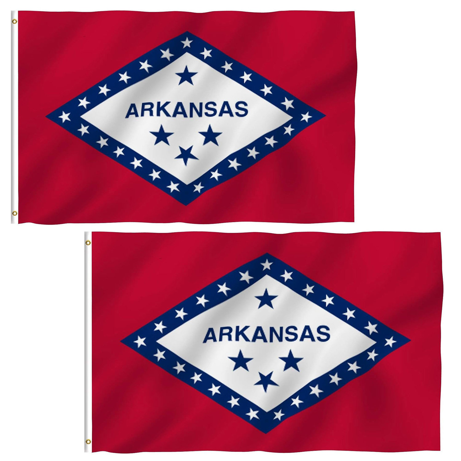 Arlmont & Co. Fly Breeze 3x5 Foot Arkansas State Polyester Flag ...