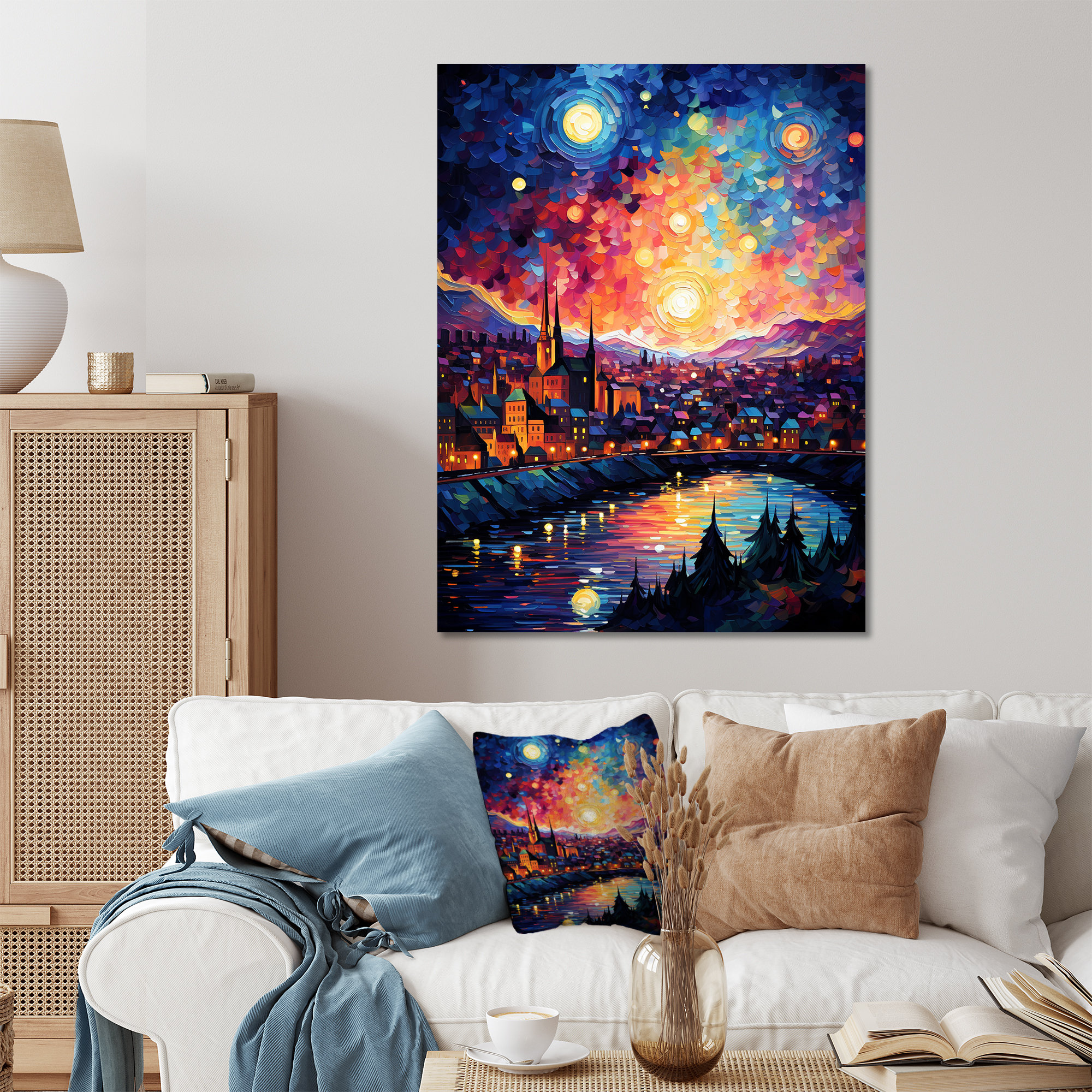 Lark Manor™ Starry Night Over The Rhone In France III - Vangogh Metal ...