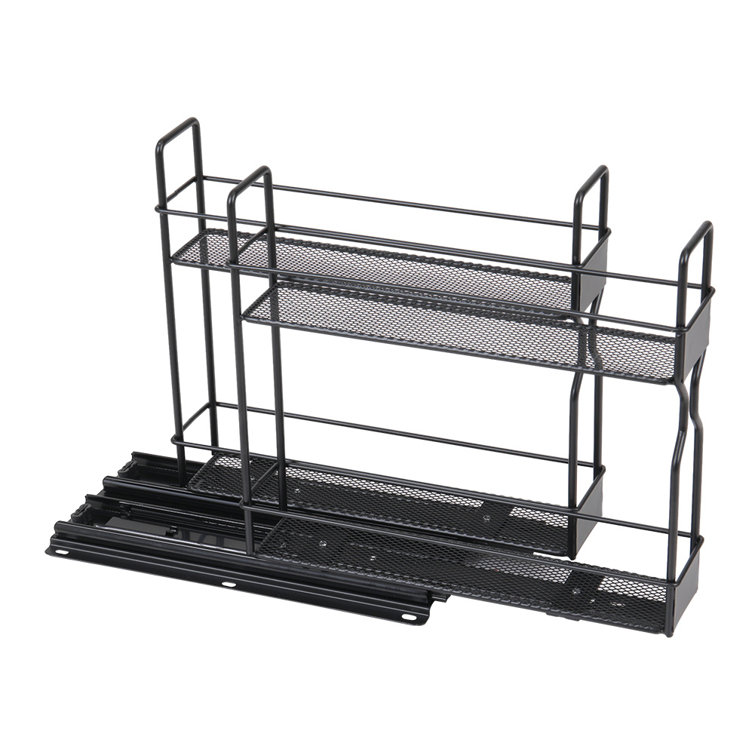 Belfry Kitchen Slide-Out Metal Spice Rack for Cabinet | Wayfair.co.uk