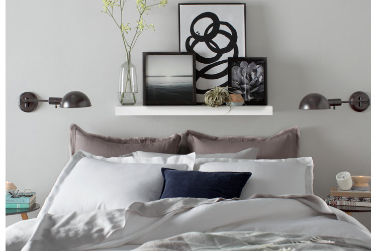 20 Ways to Use Shelving Over Your Bed | Wayfair