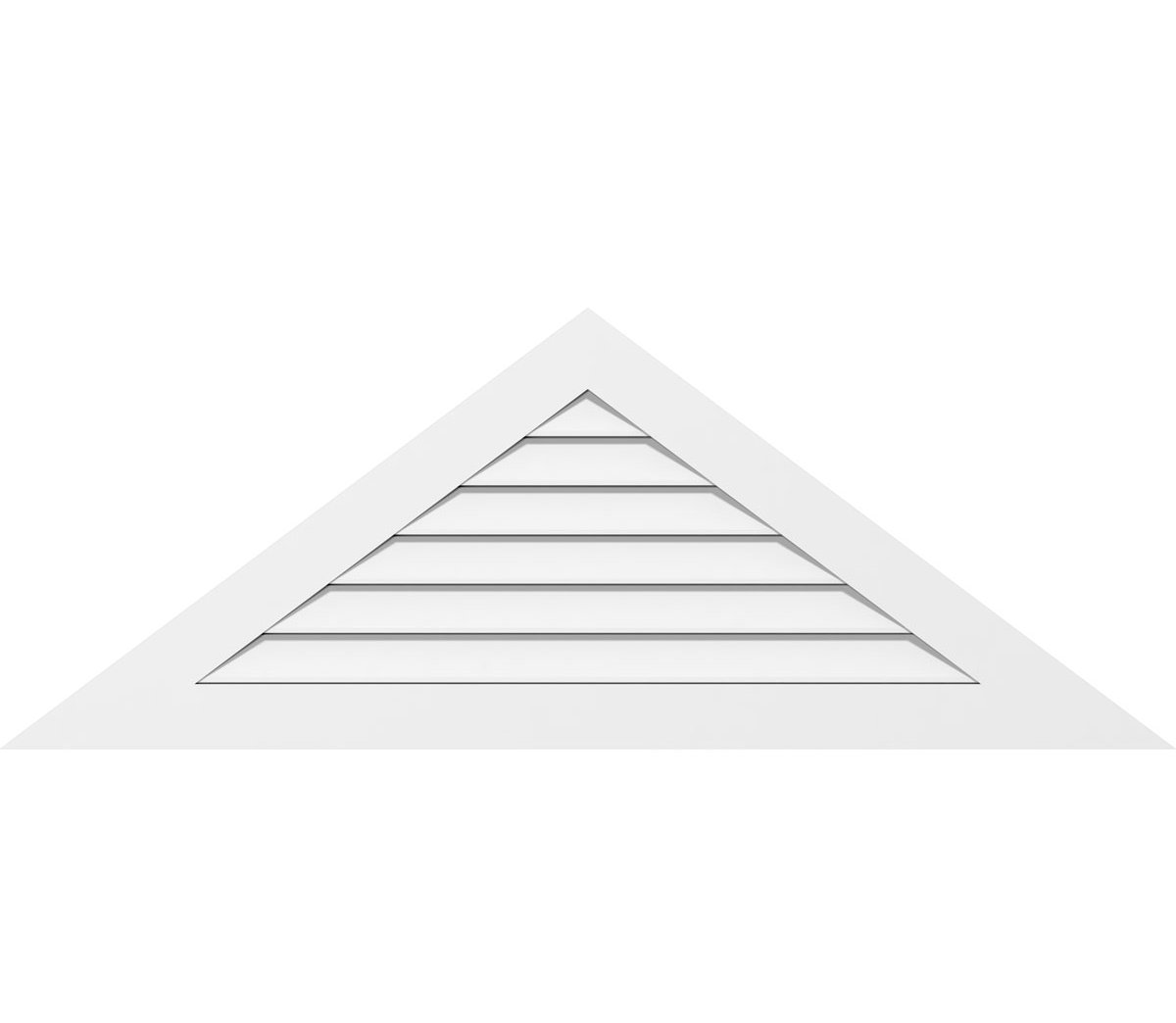 Ekena Millwork Triangle Surface Mount Functional Standard Frame PVC ...