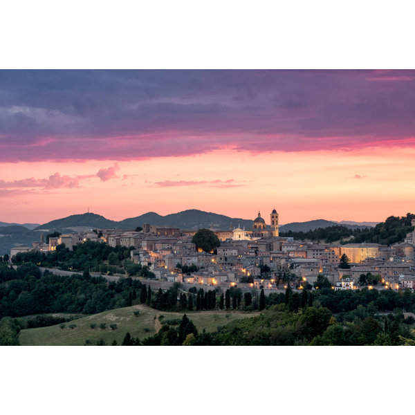 Ebern Designs Edgell Twilight In Urbino On Canvas Photograph | Wayfair