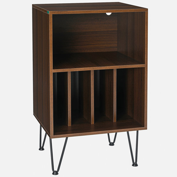 George Oliver Audio Rack with LED Lights & Reviews | Wayfair