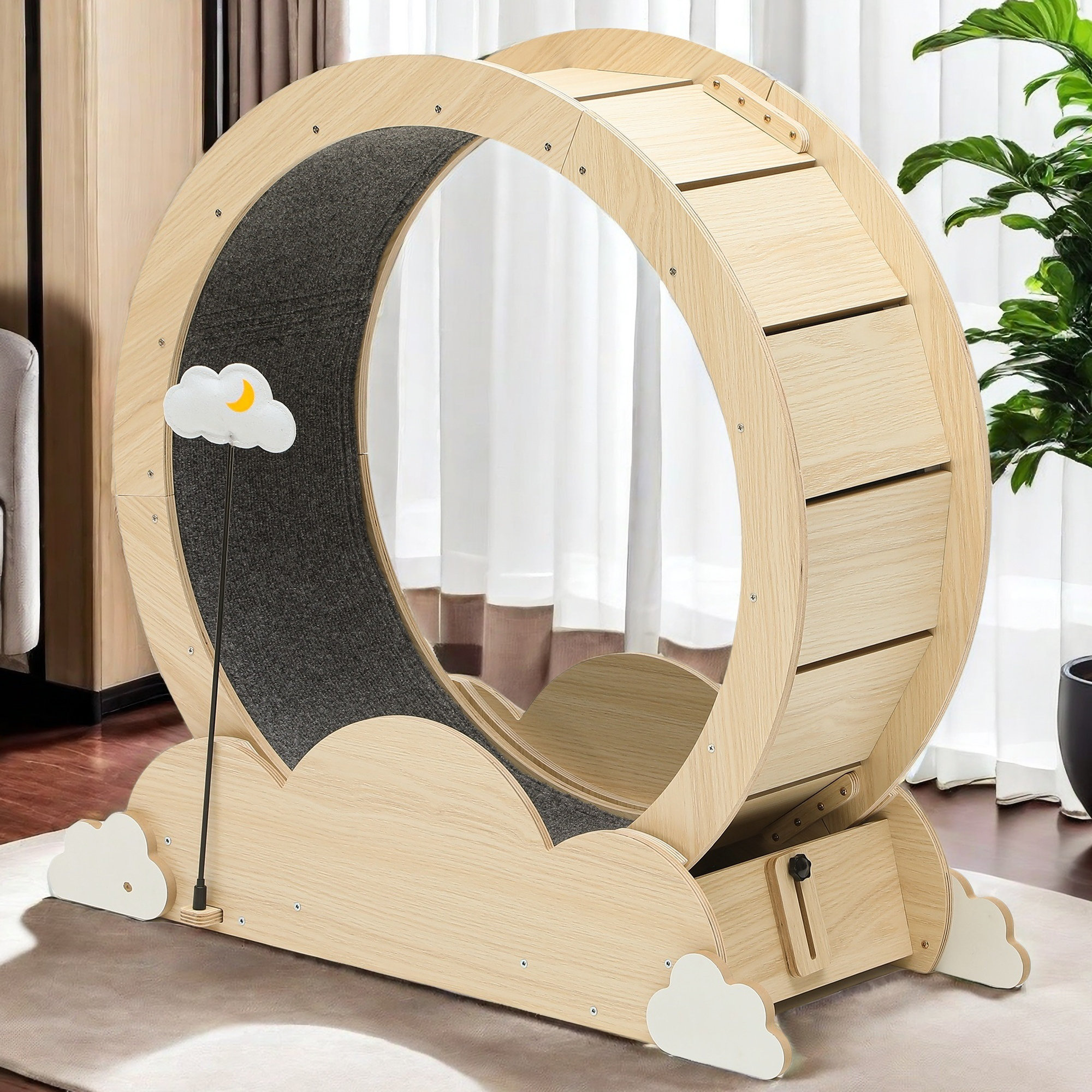 Archie & Oscar™ Indoor Cat Exercise Wheel Cat Treadmill with Locking ...