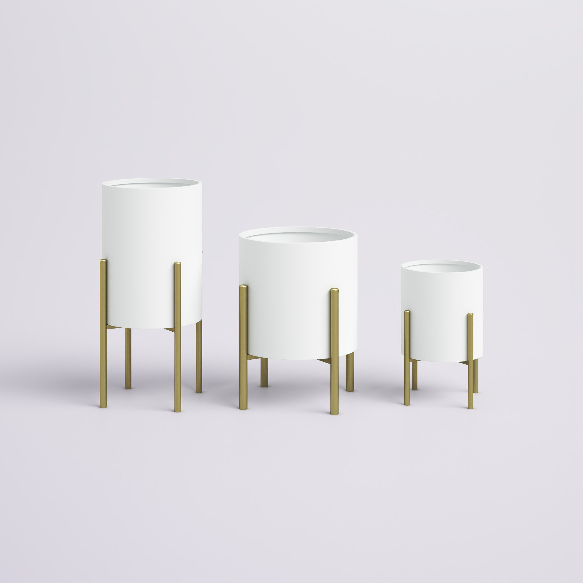 Mercer41 Lusiya 3-Piece Iron Pot Planter Set & Reviews - Wayfair Canada