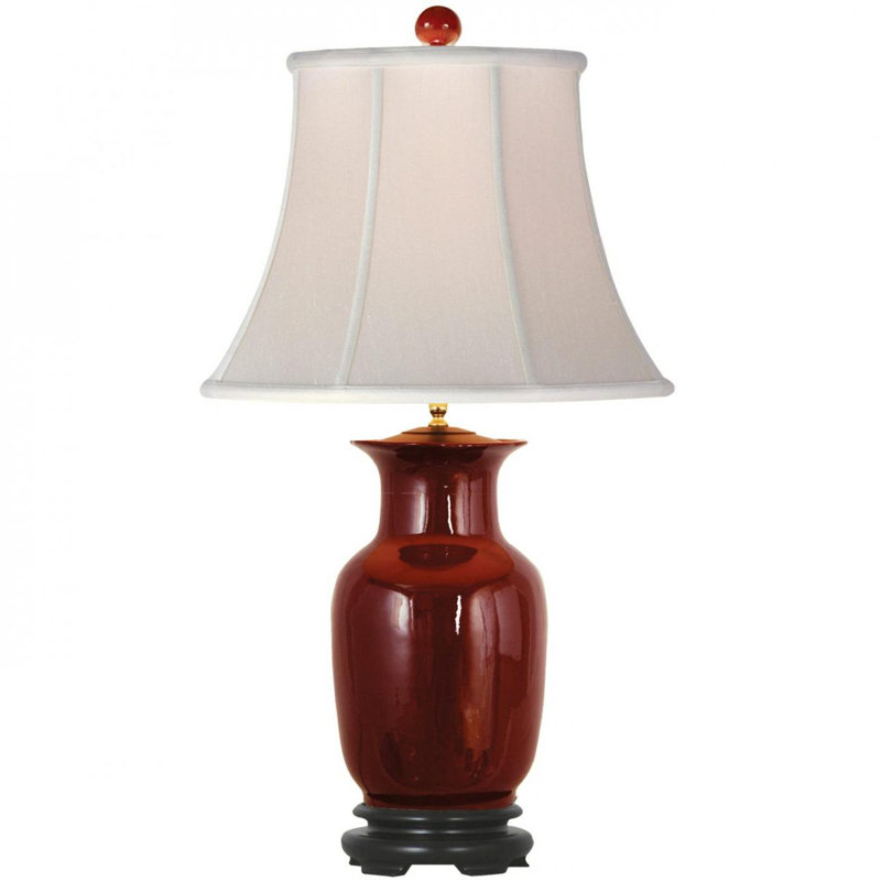 Oriental Furniture Oxblood 31" Table Lamp | Wayfair