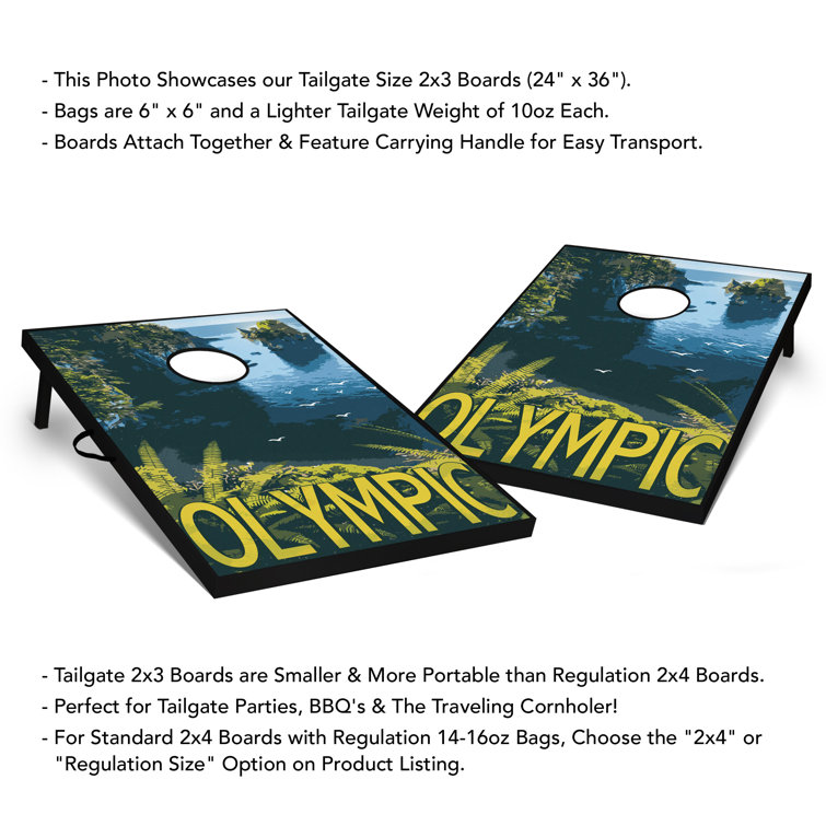 Skip's Garage 2' X 3' Olympic Tailgate Size Cornhole Set - Wayfair Canada