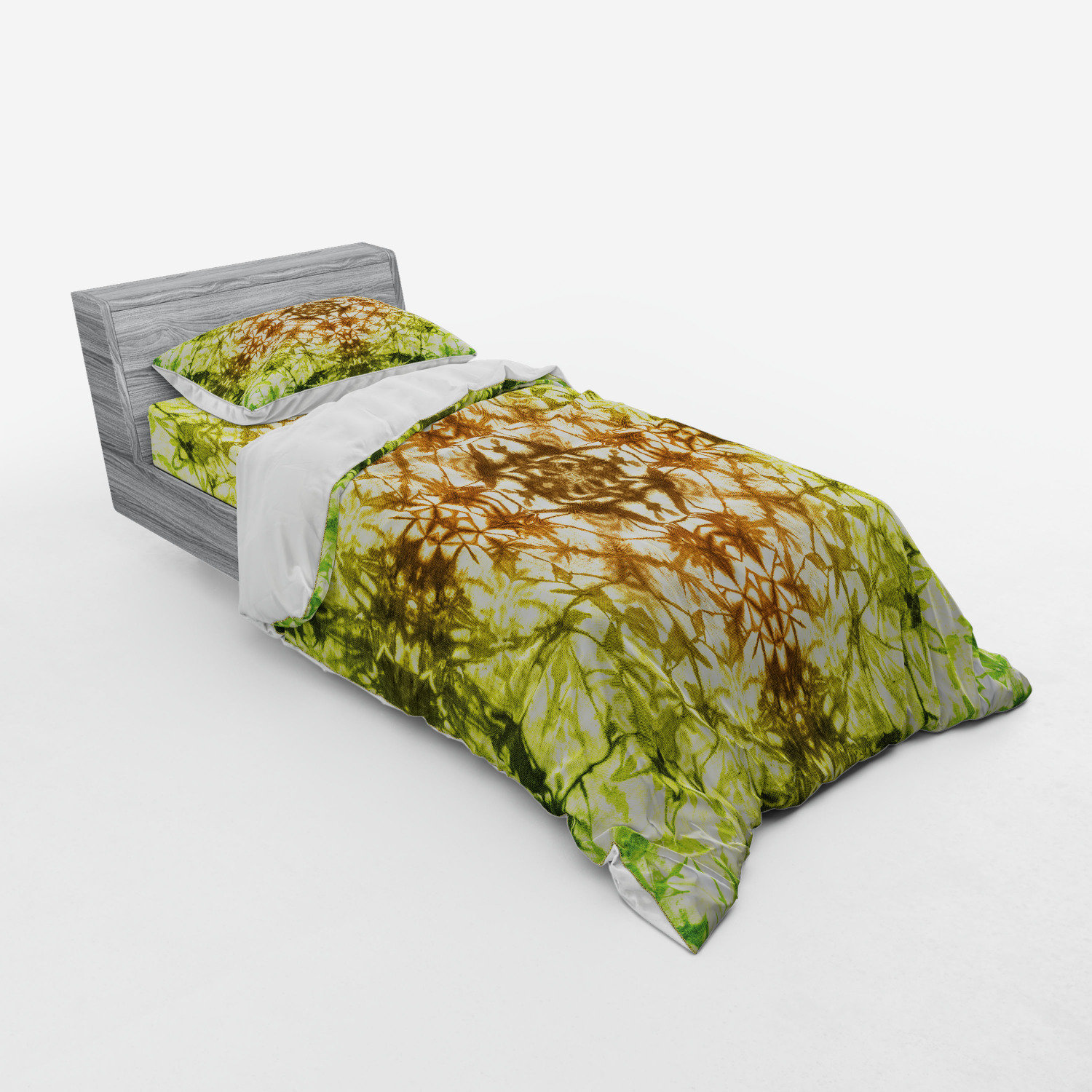 Ambesonne Scary Bedding Set, Round Creepy With Saturated Fractal ...