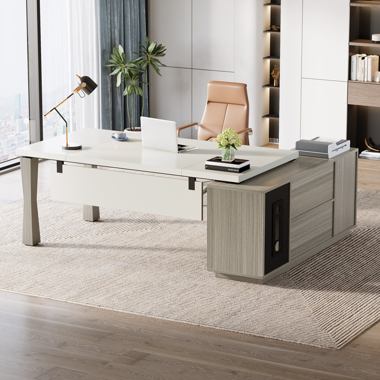 Ebern Designs Makynzie L-Shaped Metal Base & Reviews | Wayfair