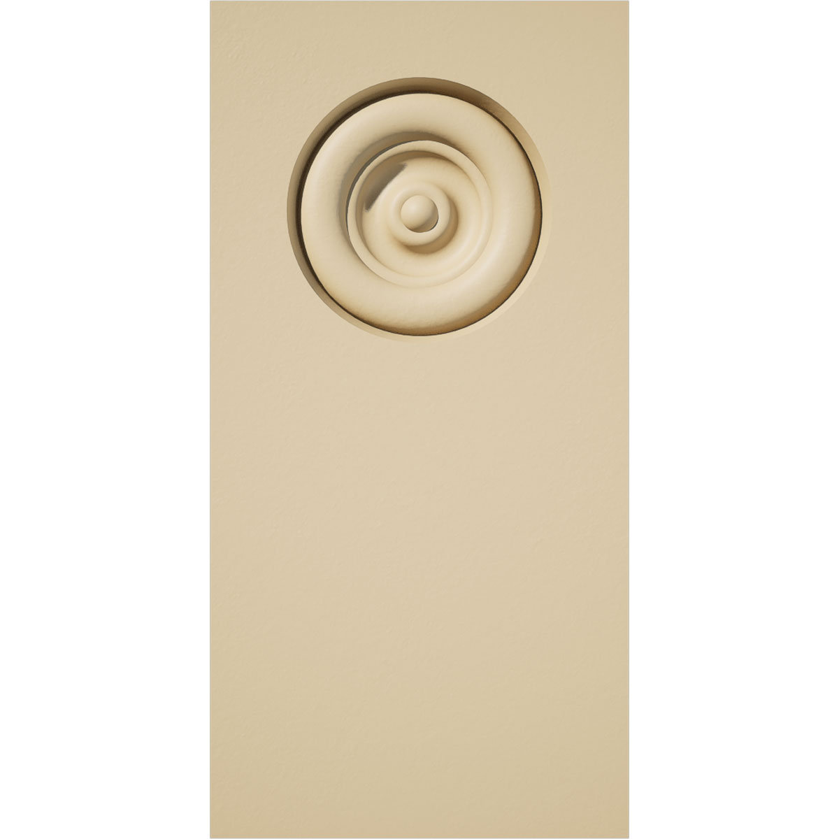 Ekena Millwork Foster Bullseye Plinth Block with Square Edge (4-Pack ...