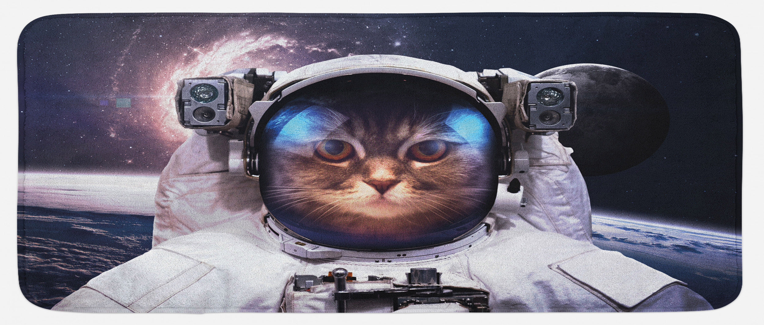 East Urban Home Kitten In Galaxy Outer World With Stars Cosmology ...