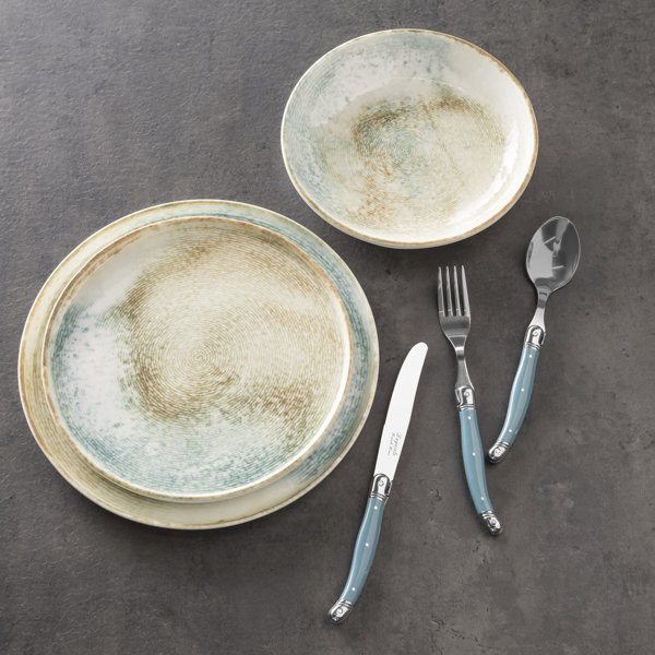 French Home, Sea And Sand, Porcelain 12-Piece Dinnerware Set | Perigold