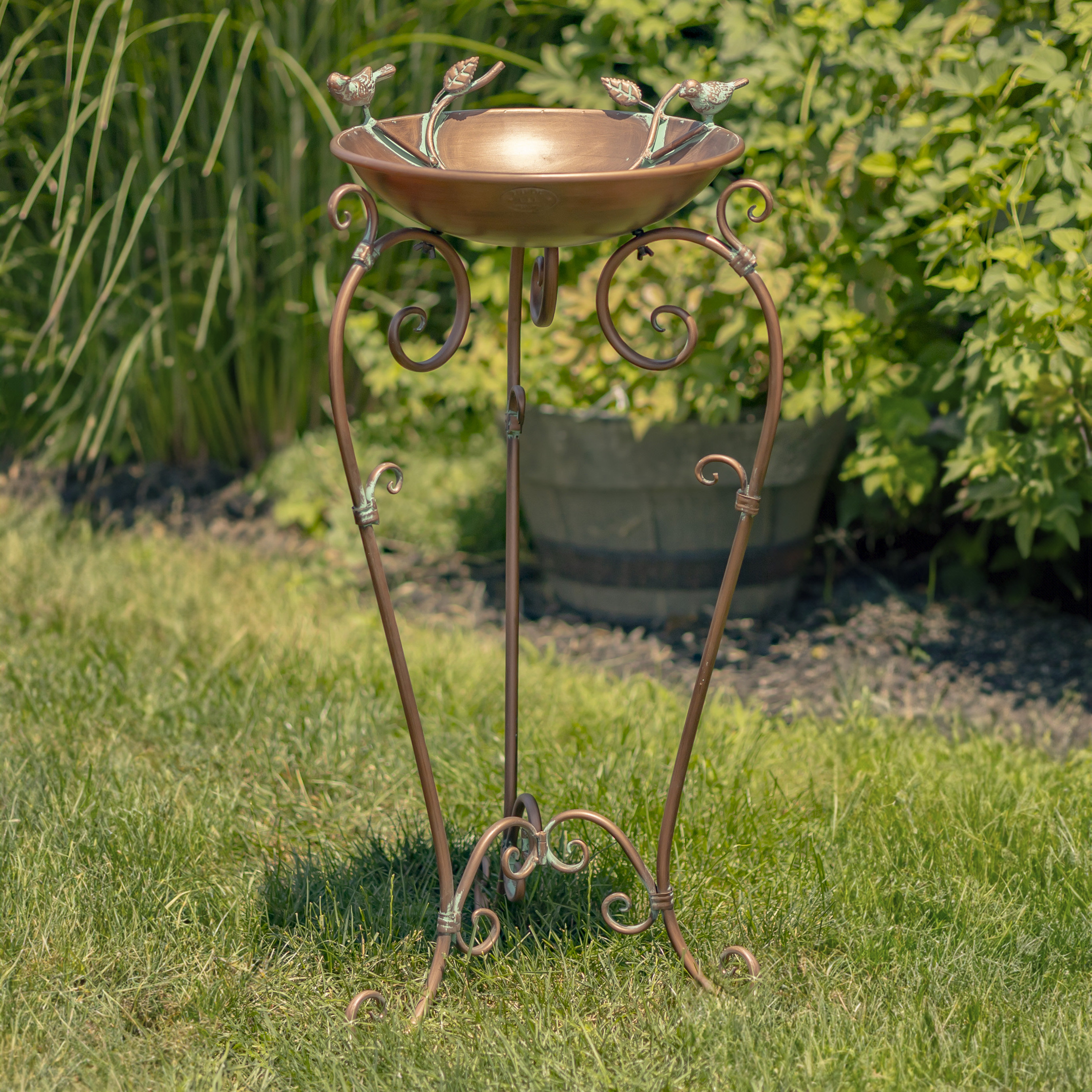 Alcott Hill Bain d'oiseaux en métal Carleene - Wayfair Canada