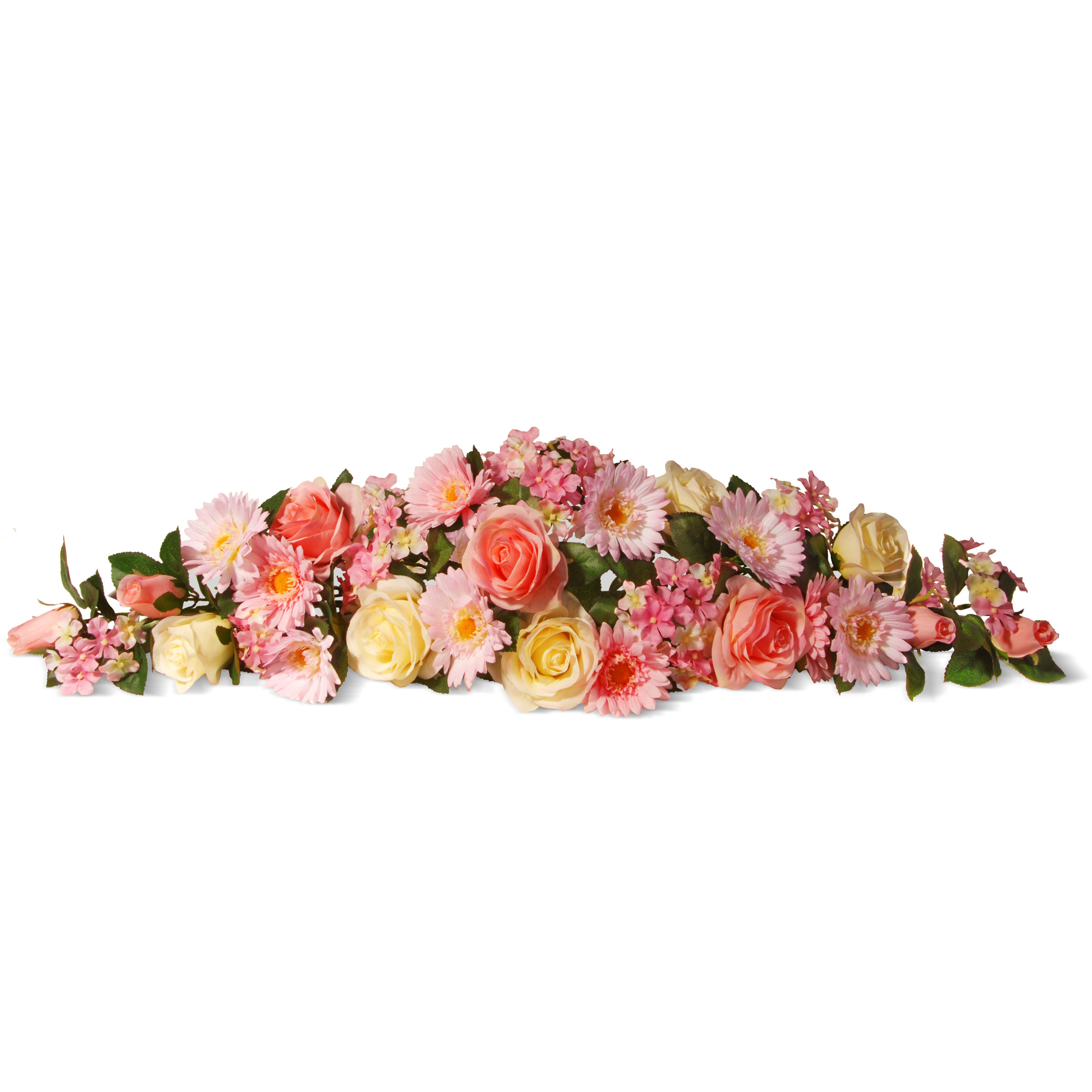 The Holiday Aisle® 33" Spring Flowers Swag & Reviews | Wayfair