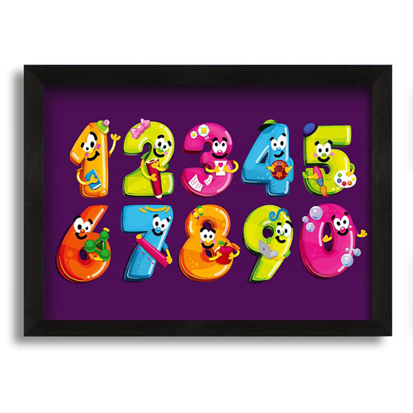 Zoomie Kids Happy Counting - Single Picture Frame Art Prints on Canvas ...
