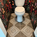 Merola Tile Kings Rombos Night 18" x 18" Ceramic Patterned Wall & Floor ...