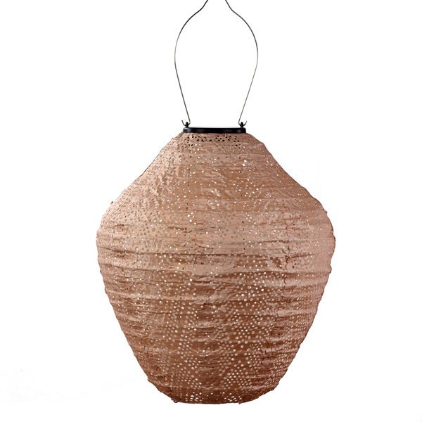 EsschertDesign Jar Ikat Lantern, Pink | Wayfair